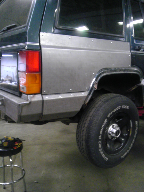 Rear Quarter Panel Armor - Cherokee XJ – Ares Fabrication